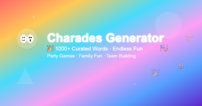 Movie Charades Generator - Free Film & Cinema Words | Charades Generator